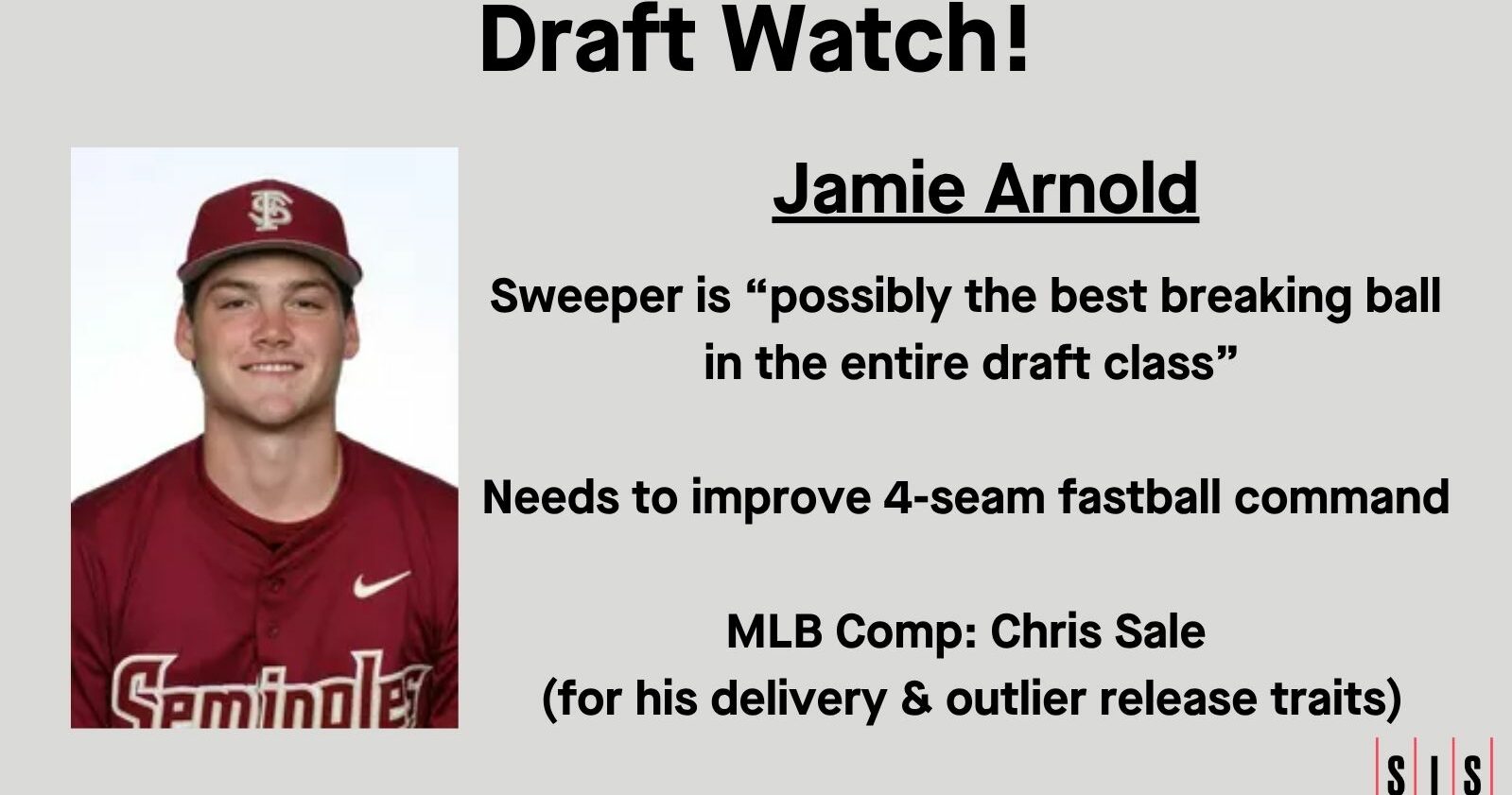 2025 MLB Draft Scouting Report: Jamie Arnold - Sports Info Solutions
