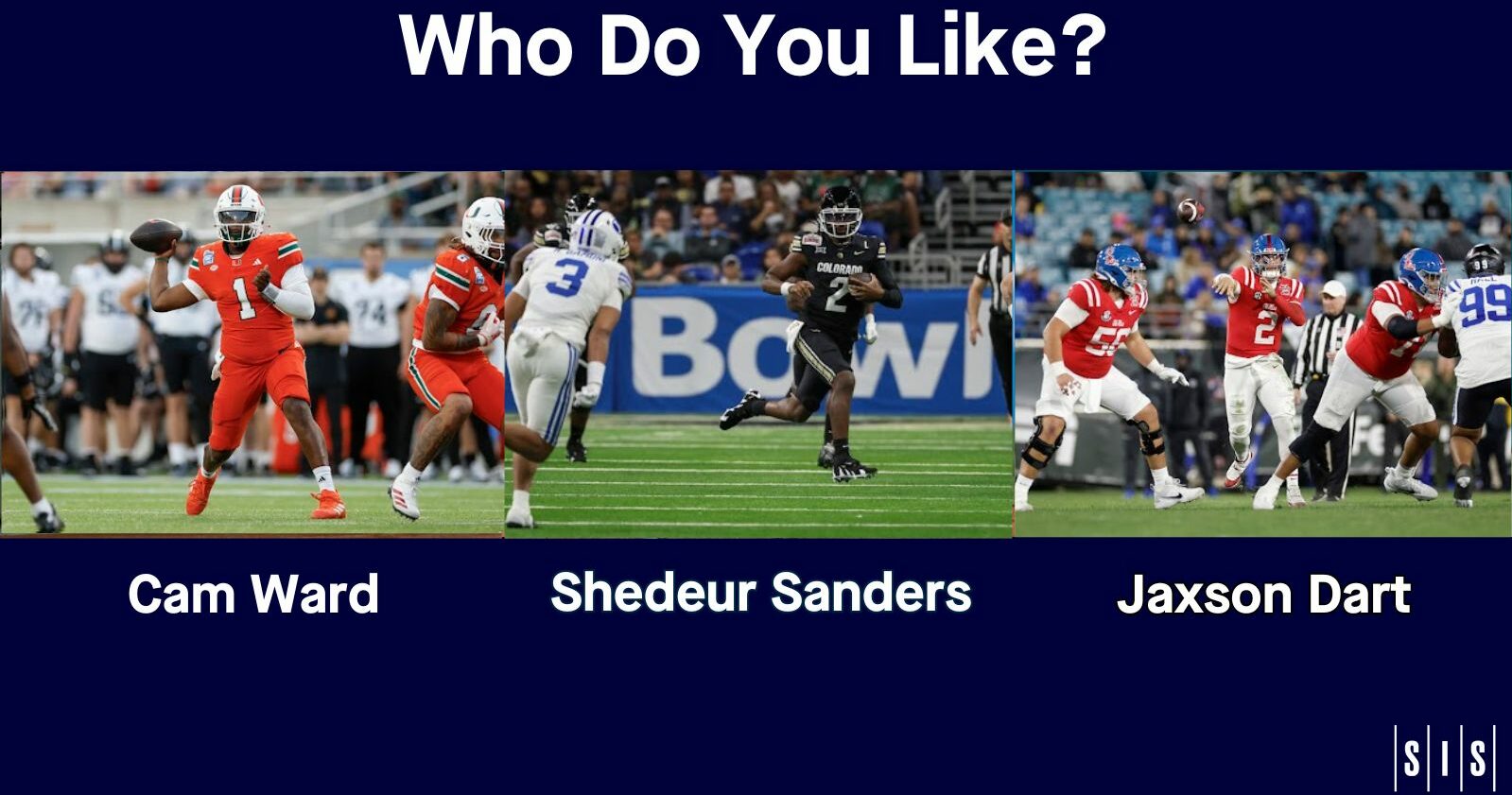 A Comparison of the Top 3 QBs in the 2025 NFL Draft Class